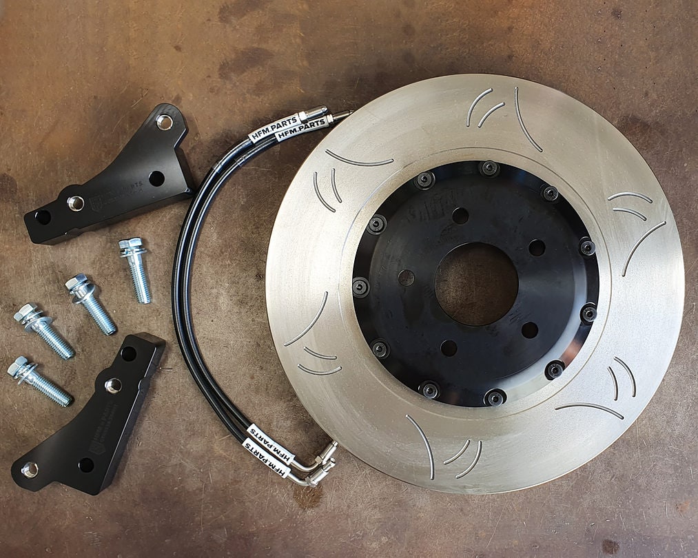 HFM.Parts 324mm Rotor Caliper Adapter Brackets Suits: R32 GTR & R32 GTST-4